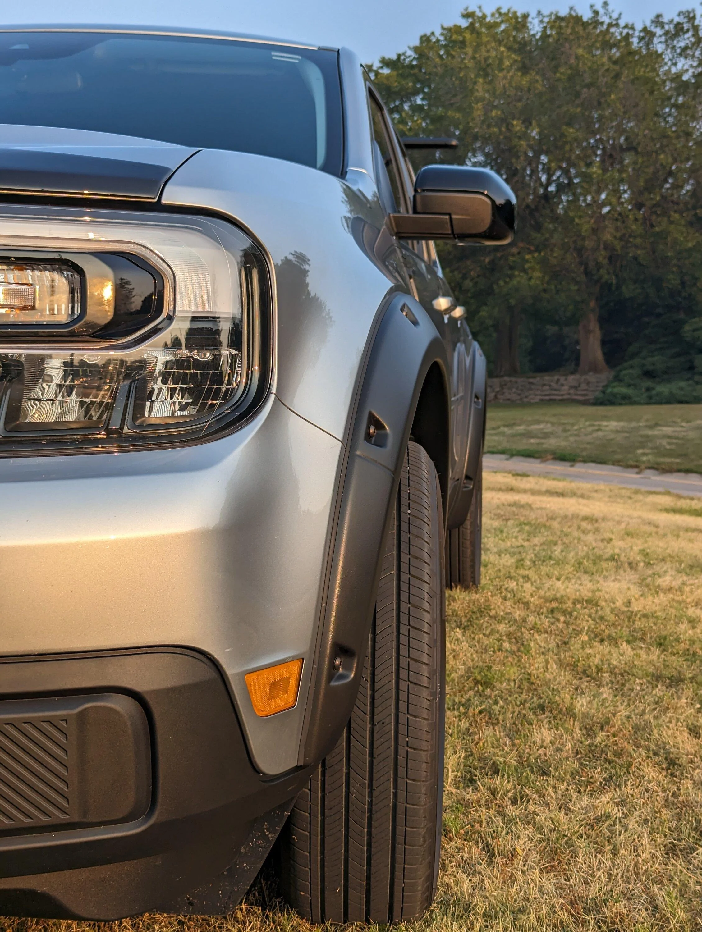 Initial upgrades complete - 2023 Maverick Hybrid Iconic Silver Lariat ...