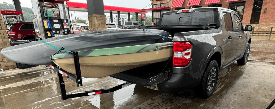 How to fit two 10-foot kayak in the track bed? | MaverickTruckClub ...