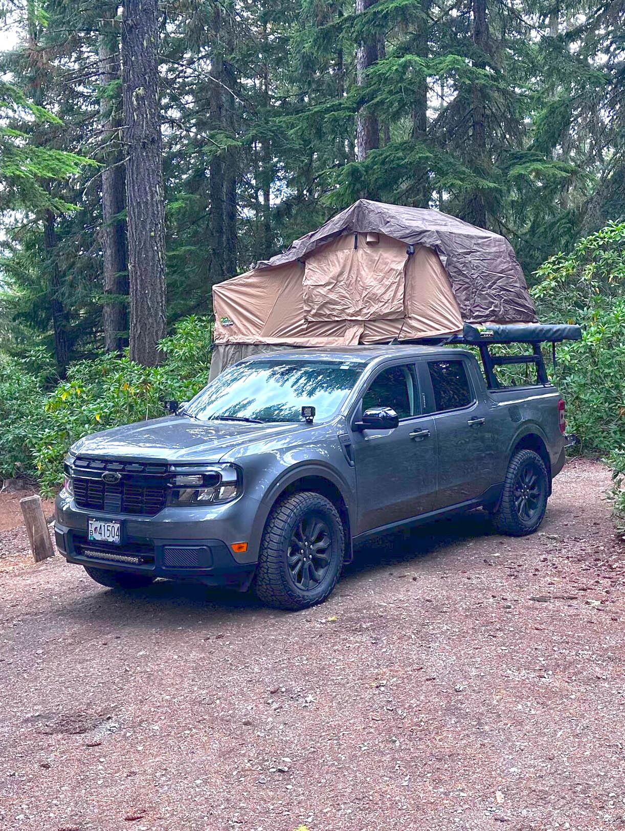 ‘23 BAP Maverick with 2" lift, bed rack and Iron Man RTT ...