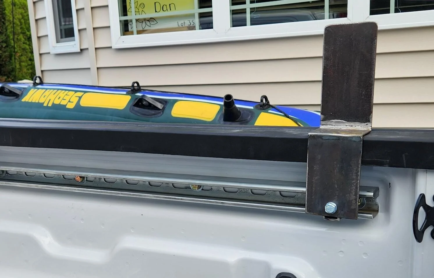 Home made DIY bed rack that works with hard tonneau - for RTT or ...