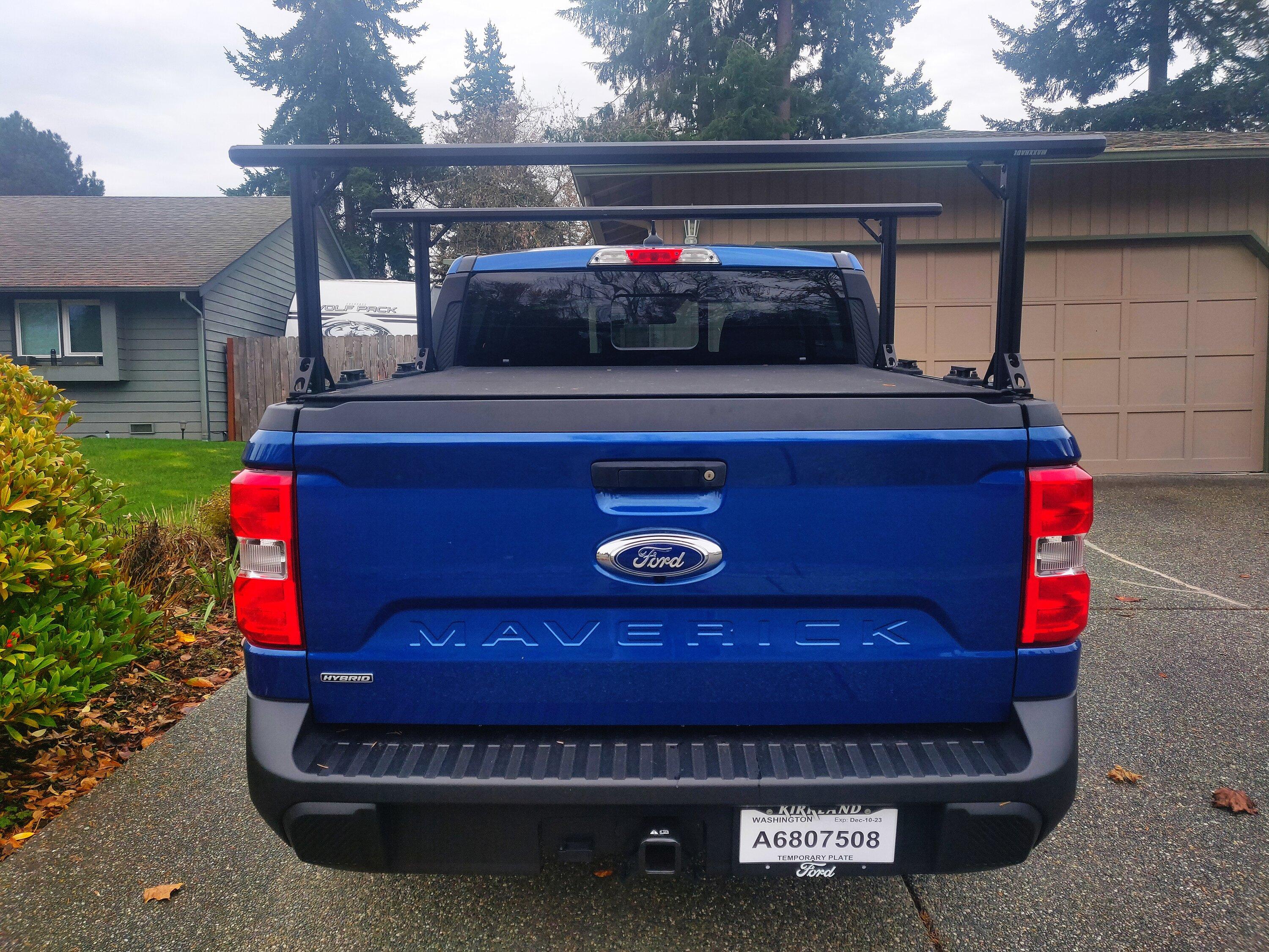 Cheap DIY bed rack that works with tonneau cover | MaverickTruckClub ...
