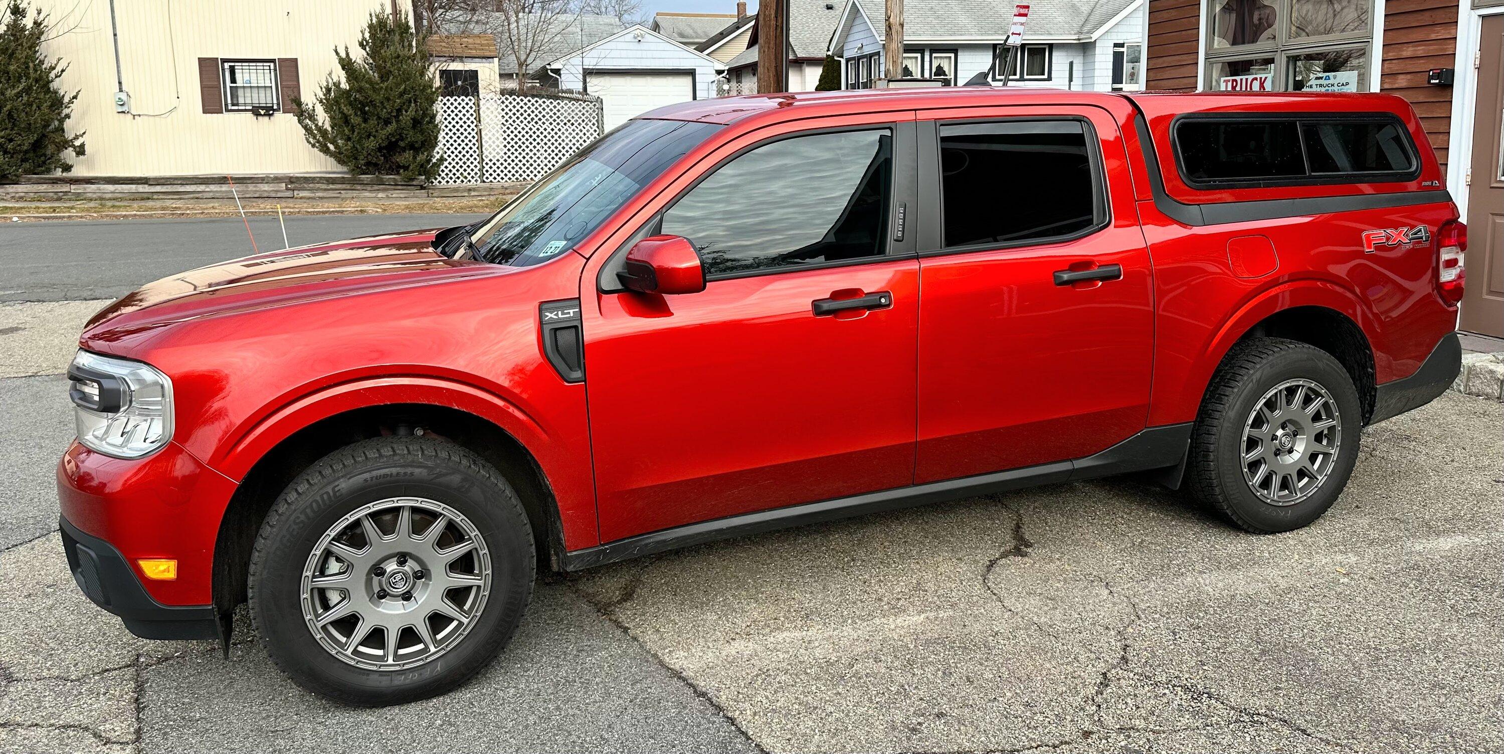 A.R.E. V Series Truck Cap installed | MaverickTruckClub - 2022+ Ford ...