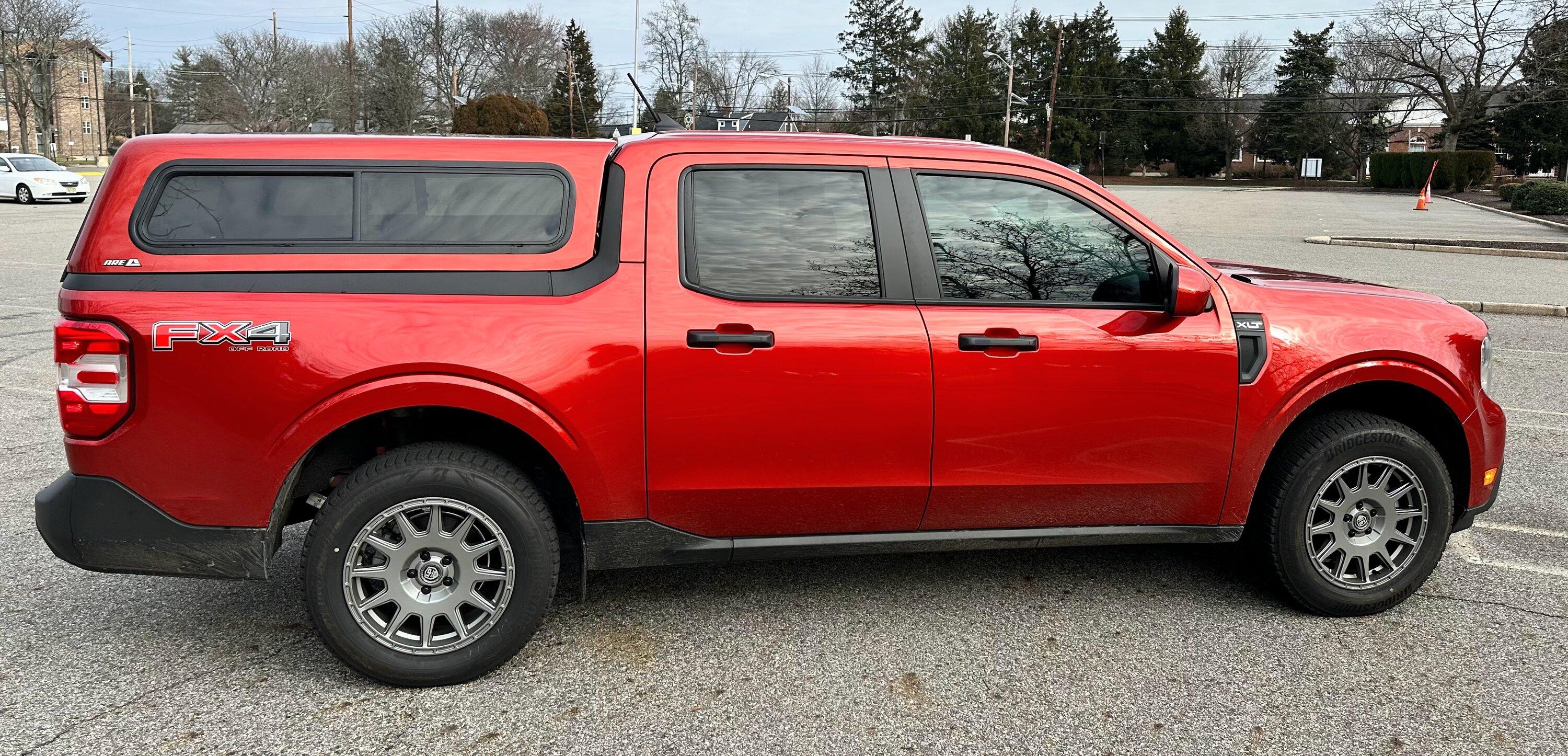 A.R.E. V Series Truck Cap installed | MaverickTruckClub - 2022+ Ford ...
