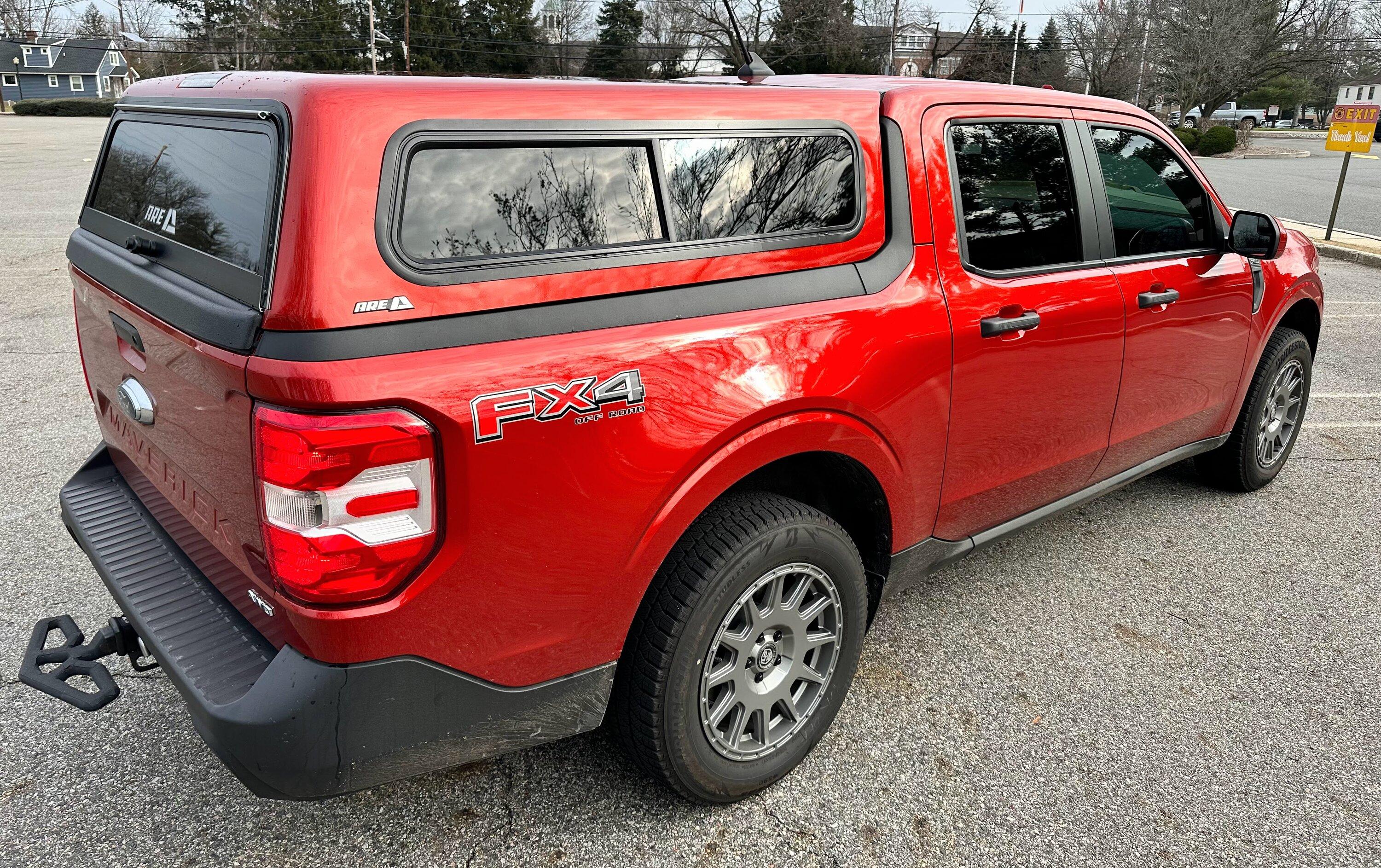 A.R.E. V Series Truck Cap installed | MaverickTruckClub - 2022+ Ford ...