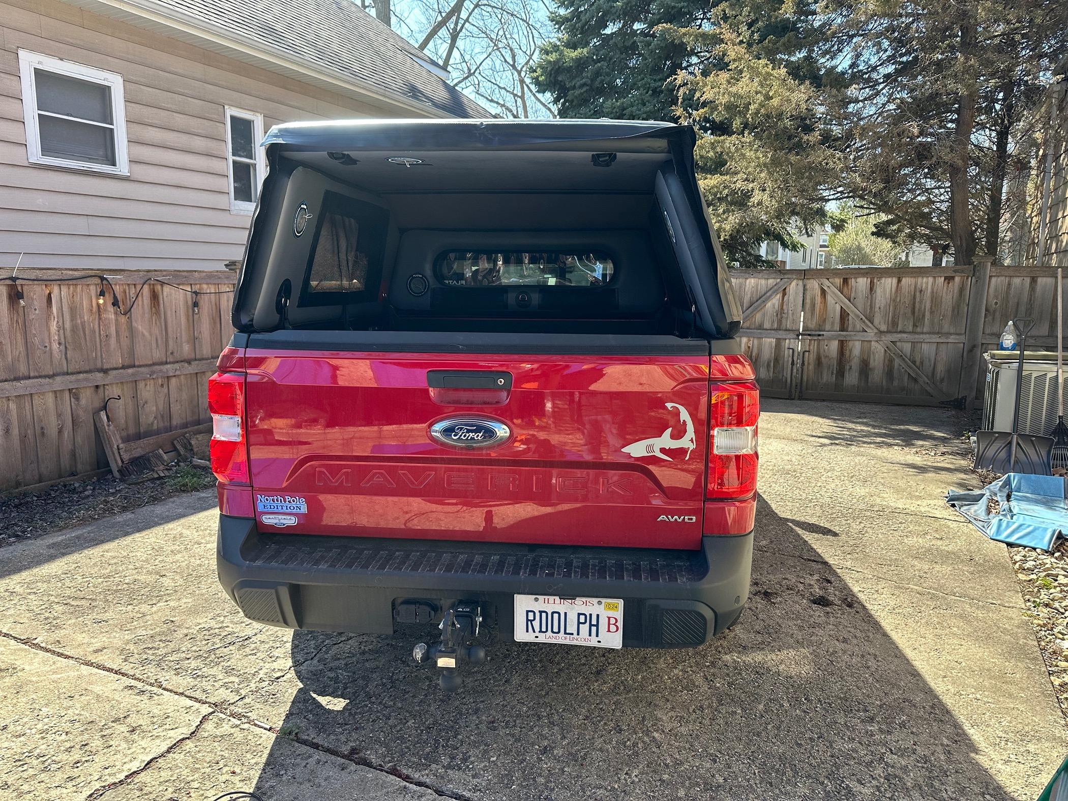 Flated inflatable topper installed on Maverick First Edition ...