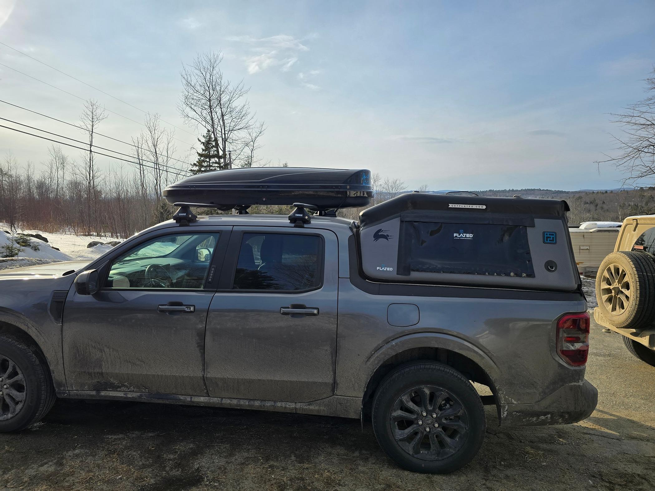 Flated inflatable topper installed on Maverick First Edition ...