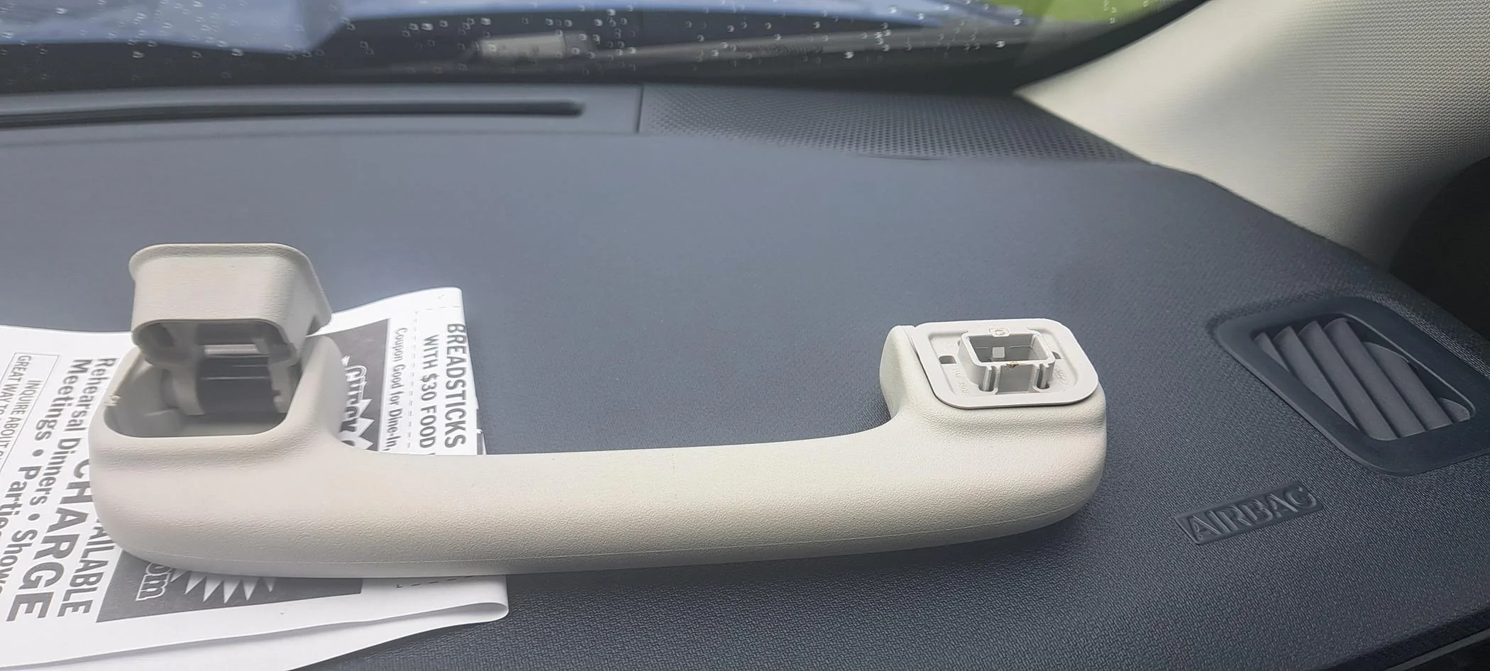 Broken spring in passenger grab handle | MaverickTruckClub - 2022+ Ford ...