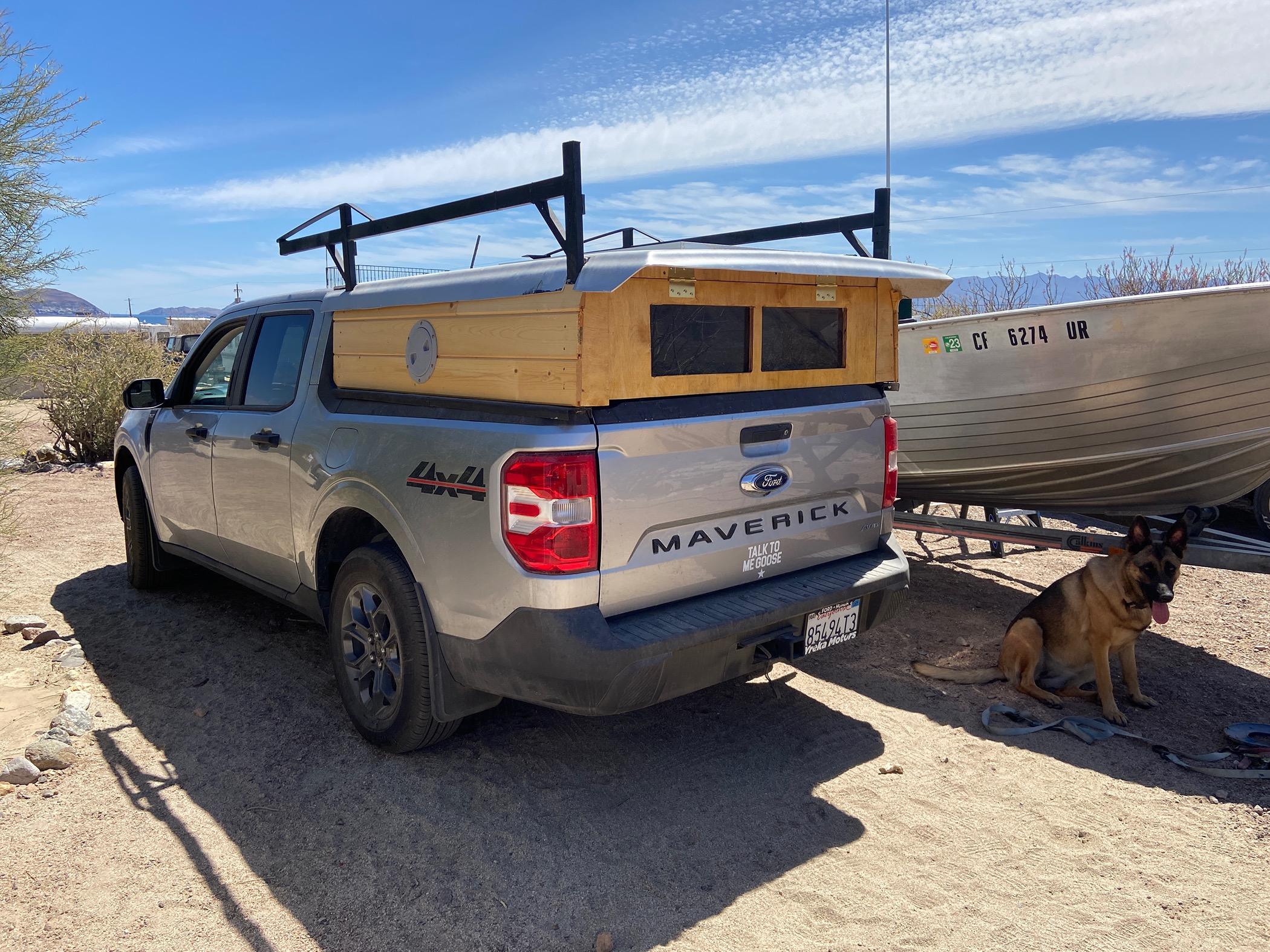 My DIY camper shell | MaverickTruckClub - 2022+ Ford Maverick Pickup ...