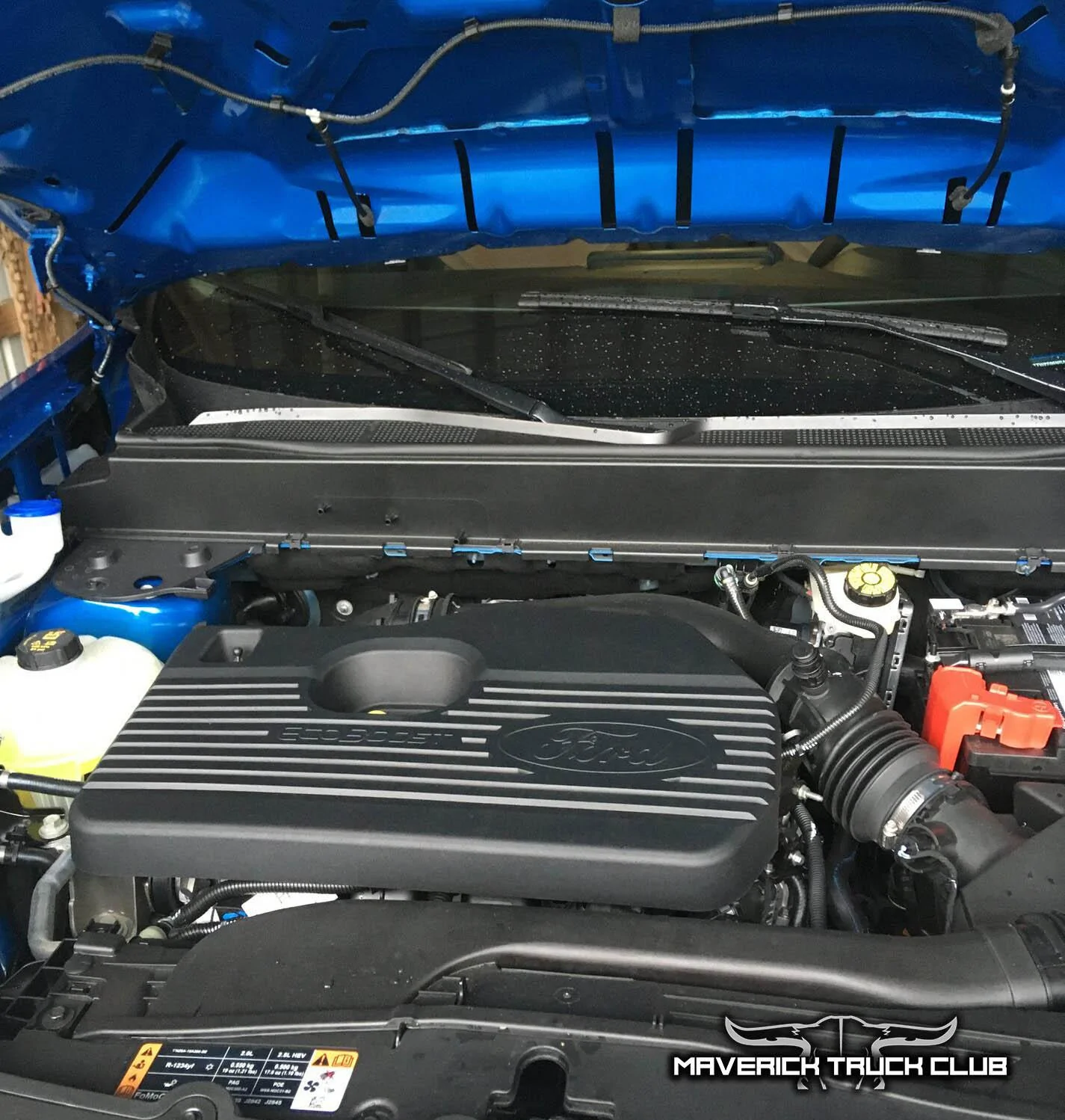 Engine Cover installed in 2.0L Ecoboost Maverick engine bay (From ...