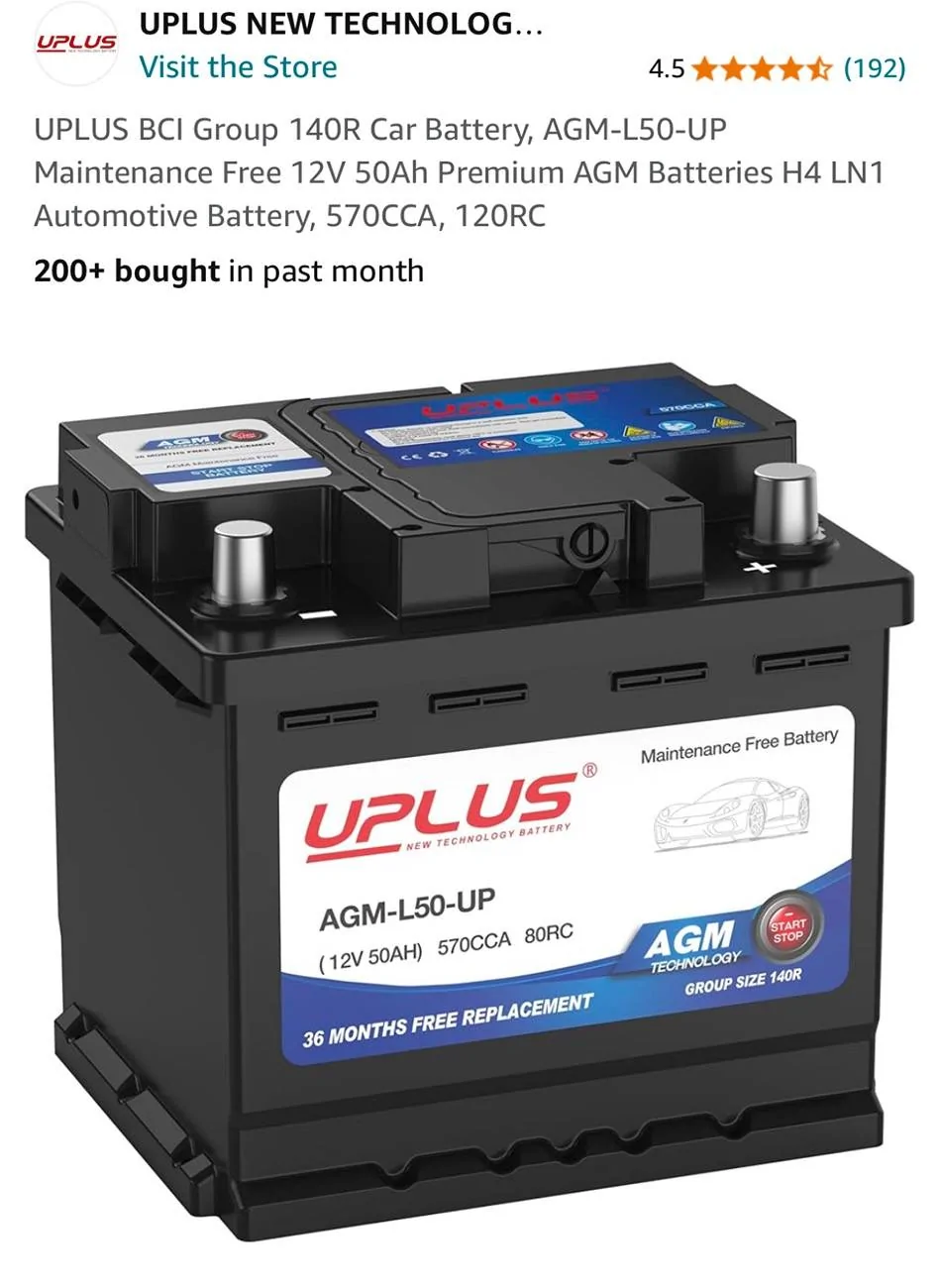 Who got the proper 12v AGM battery with their Maverick from the dealer ...