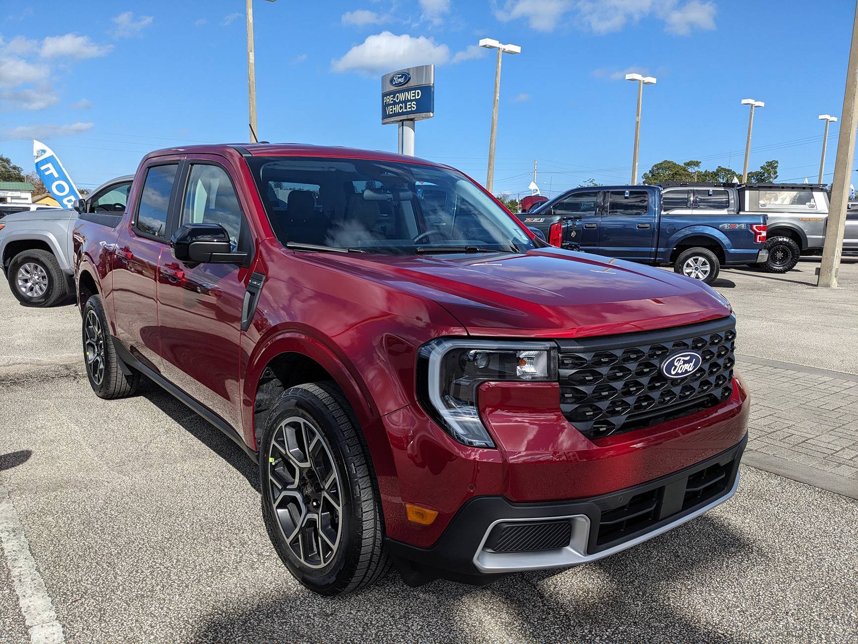 My First 2025 Ford Maverick Spotting (Ruby Red) | MaverickTruckClub ...