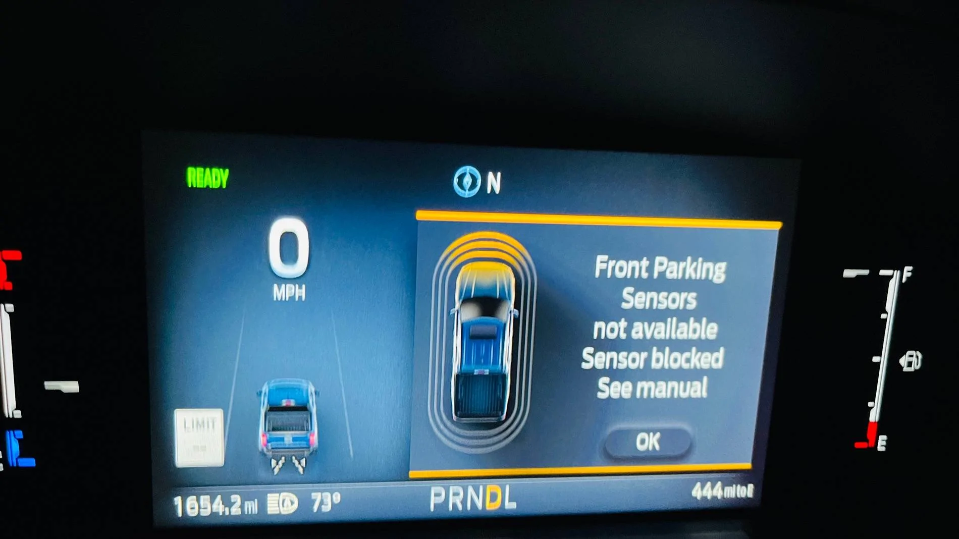 Park Assist Blocked See Owners Manual