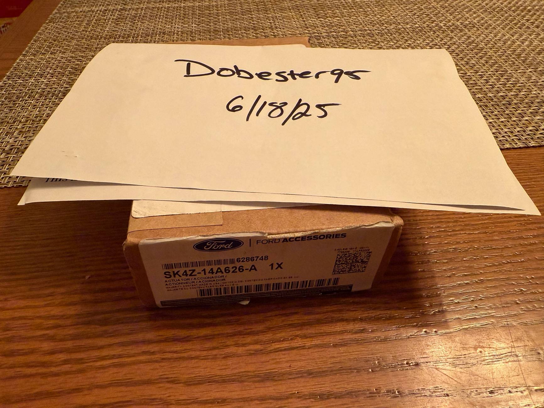 Illinois - Genuine Ford Wireless Stick-on Keyless Entry Keypad SK4Z ...