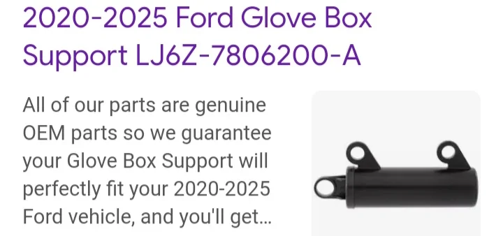 Glove Box Door Damper | MaverickTruckClub - 2022+ Ford Maverick Pickup ...