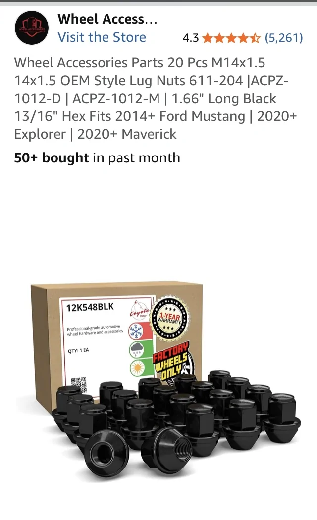 Lug Nuts-- again! | MaverickTruckClub - 2022+ Ford Maverick Pickup Forum, News, Owners, Discussions