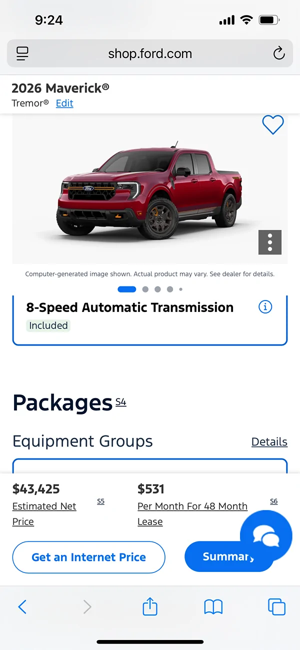 2026 Maverick Build & Price Configurator Site Is Live | MaverickTruckClub - 2022+ Ford Maverick ...