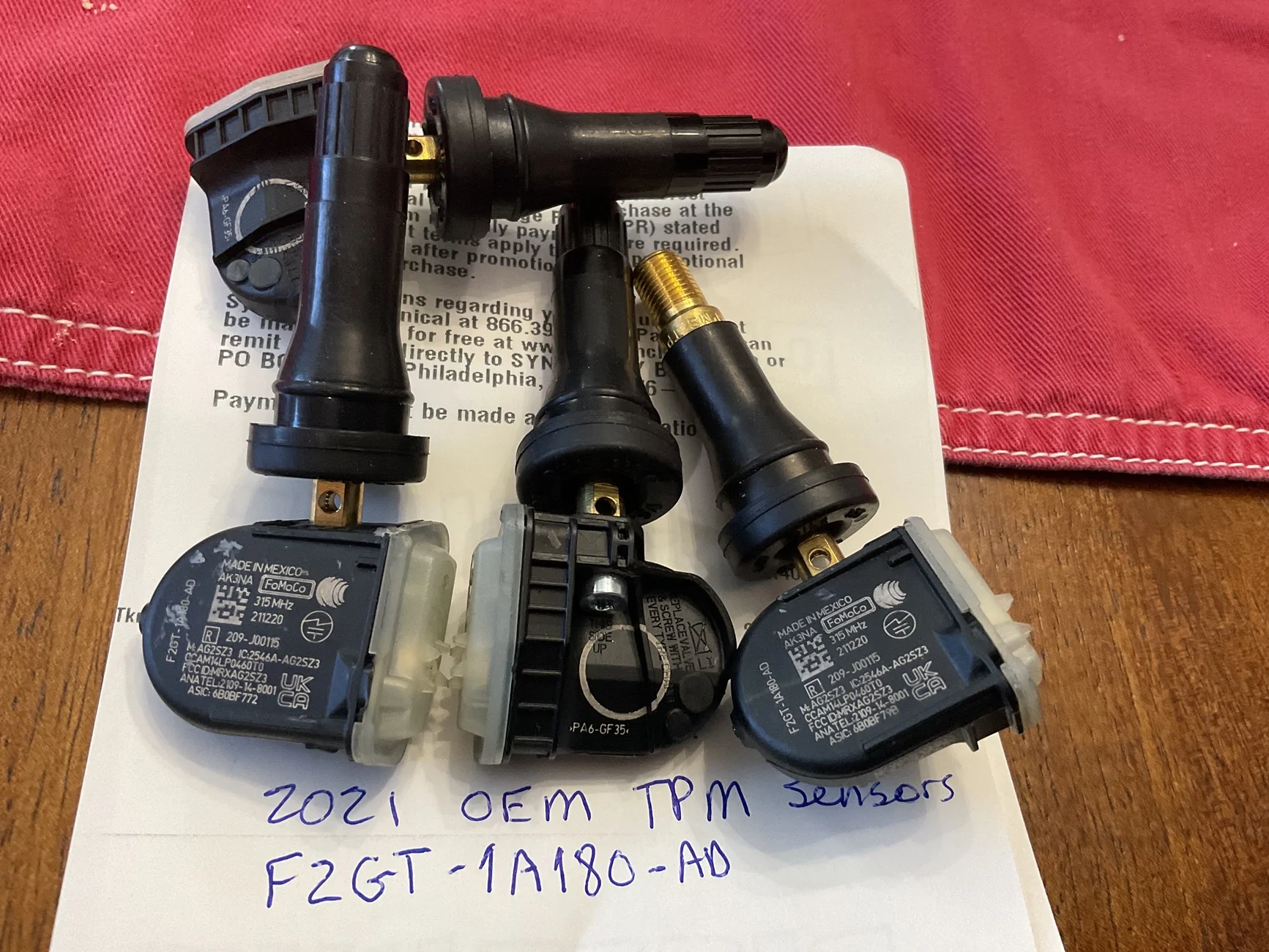 Colorado - 2021 OEM TPM Sensors | MaverickTruckClub - 2022+ Ford ...