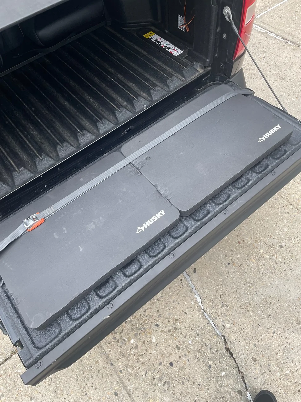 Husky knee pads for the tailgate and headache buffer ...