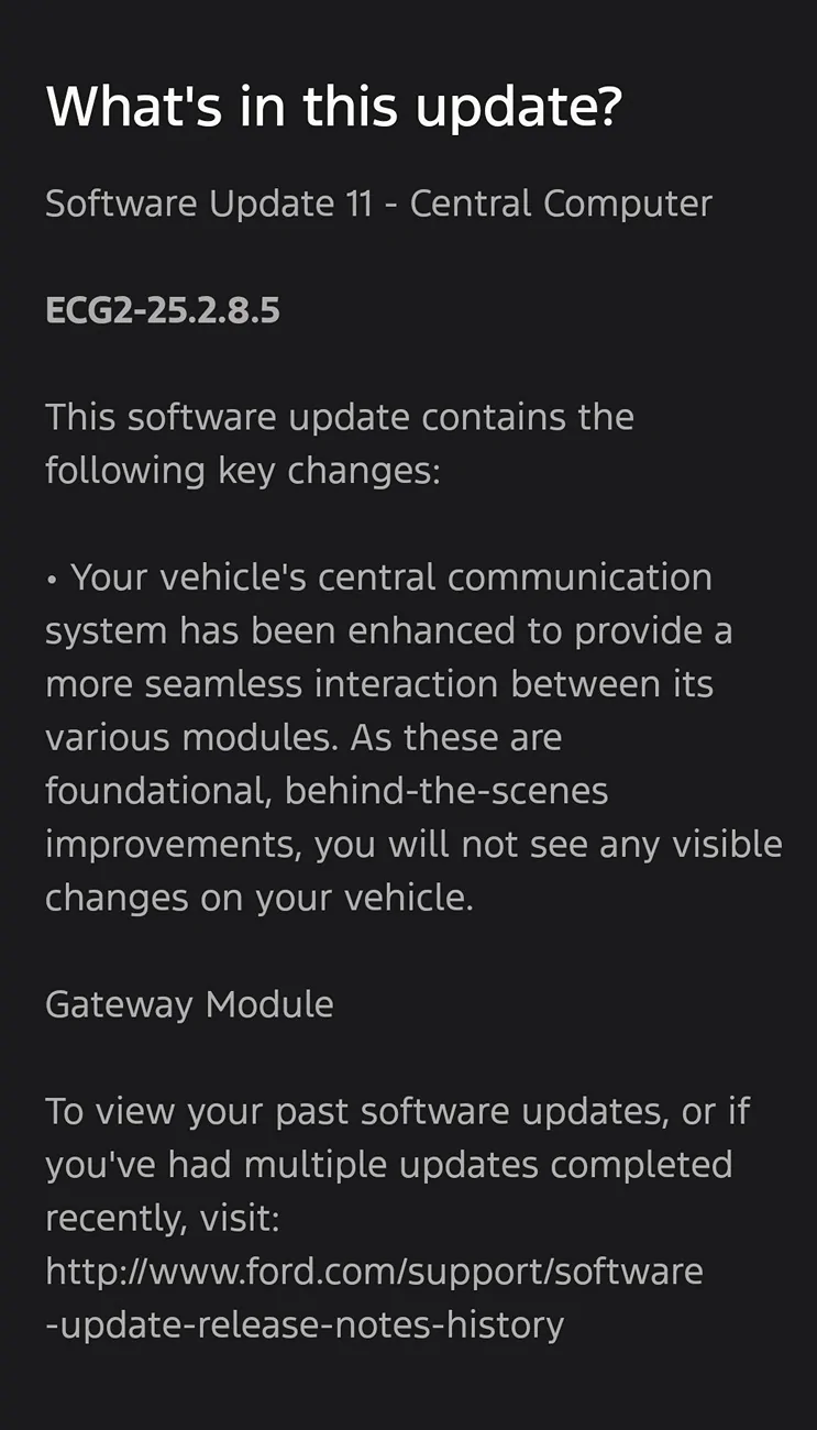 New software update - 2025 XLT | MaverickTruckClub - 2022+ Ford ...