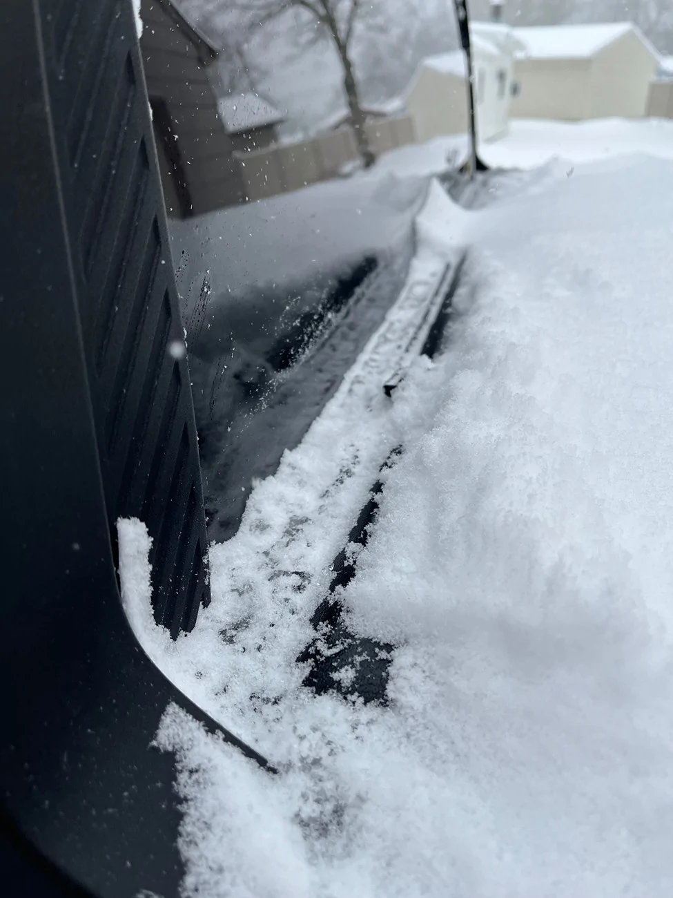 Worried about ice and snow buildup cracking the back glass ...