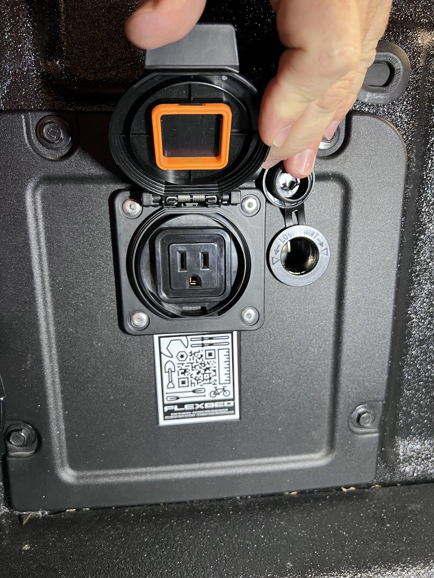 400w 110v bed outlet added | MaverickTruckClub - 2022+ Ford Maverick ...