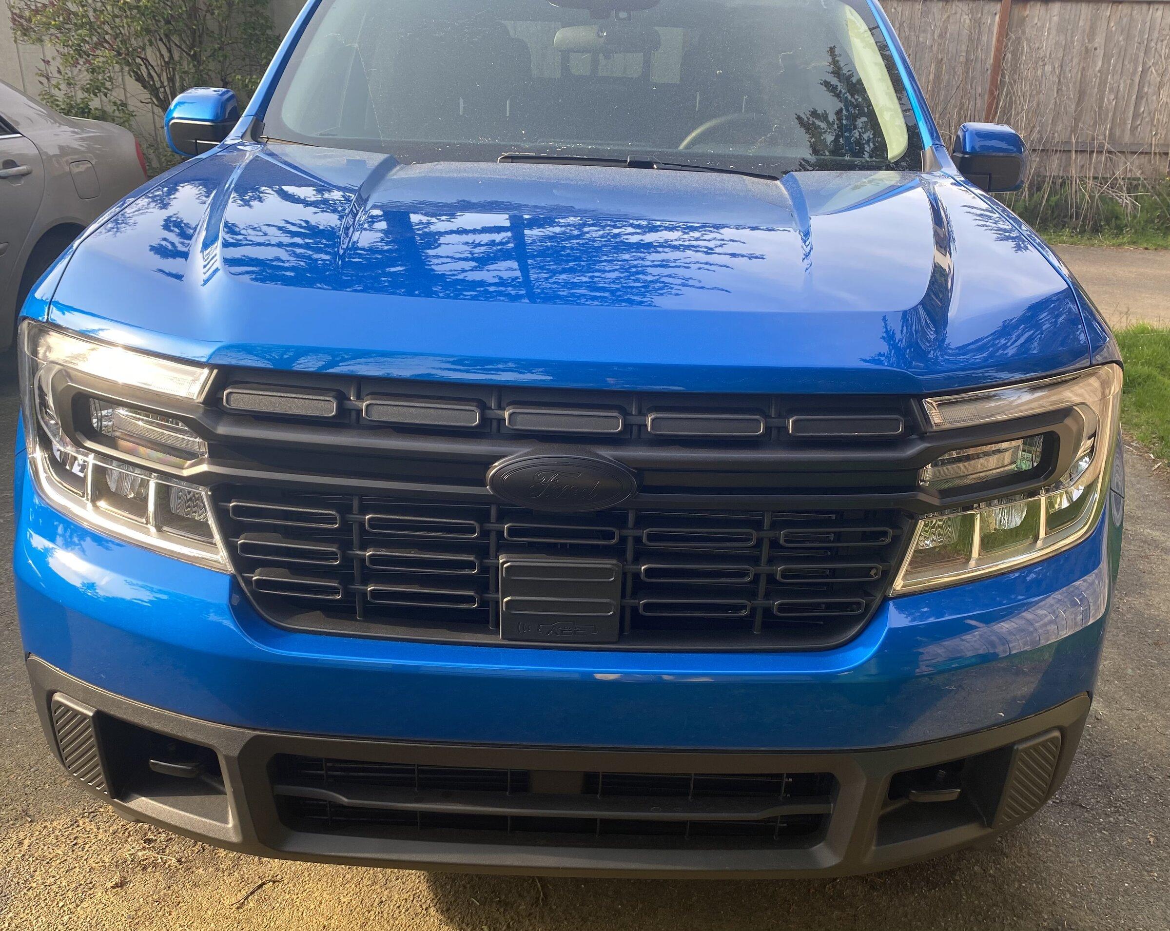 Hyperdip Lariat grille bar (Plastidip) | MaverickTruckClub - 2022+ Ford ...