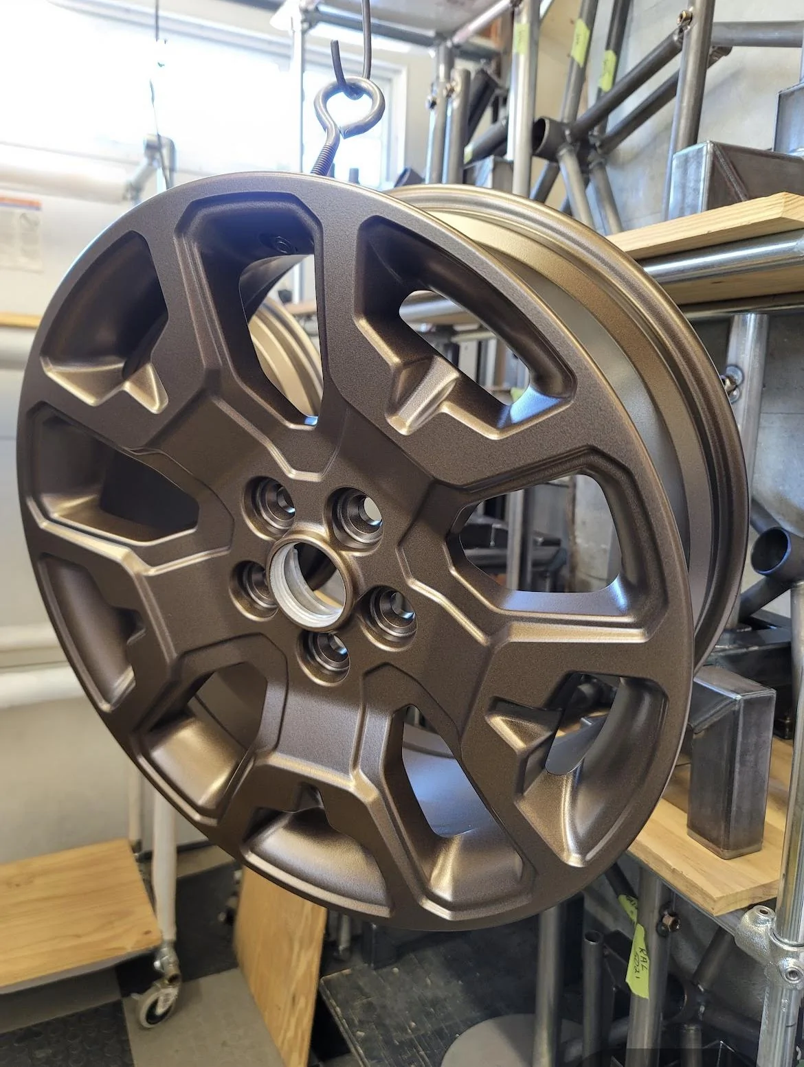 Bronze powdercoated factory OEM wheels [now with 2" lift kit & tires ...