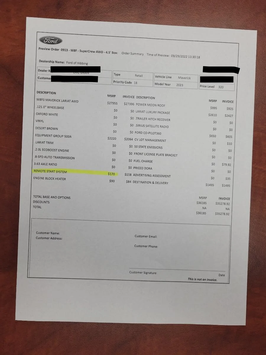 Lets see your build sheet! | Page 4 | MaverickTruckClub - 2022+ Ford ...
