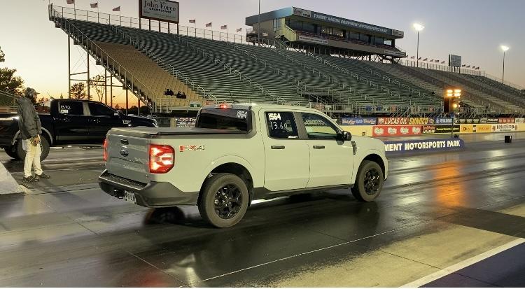 Buschur's Maverick off to the races, 13.56@100.27 mph 1/4 mile ...