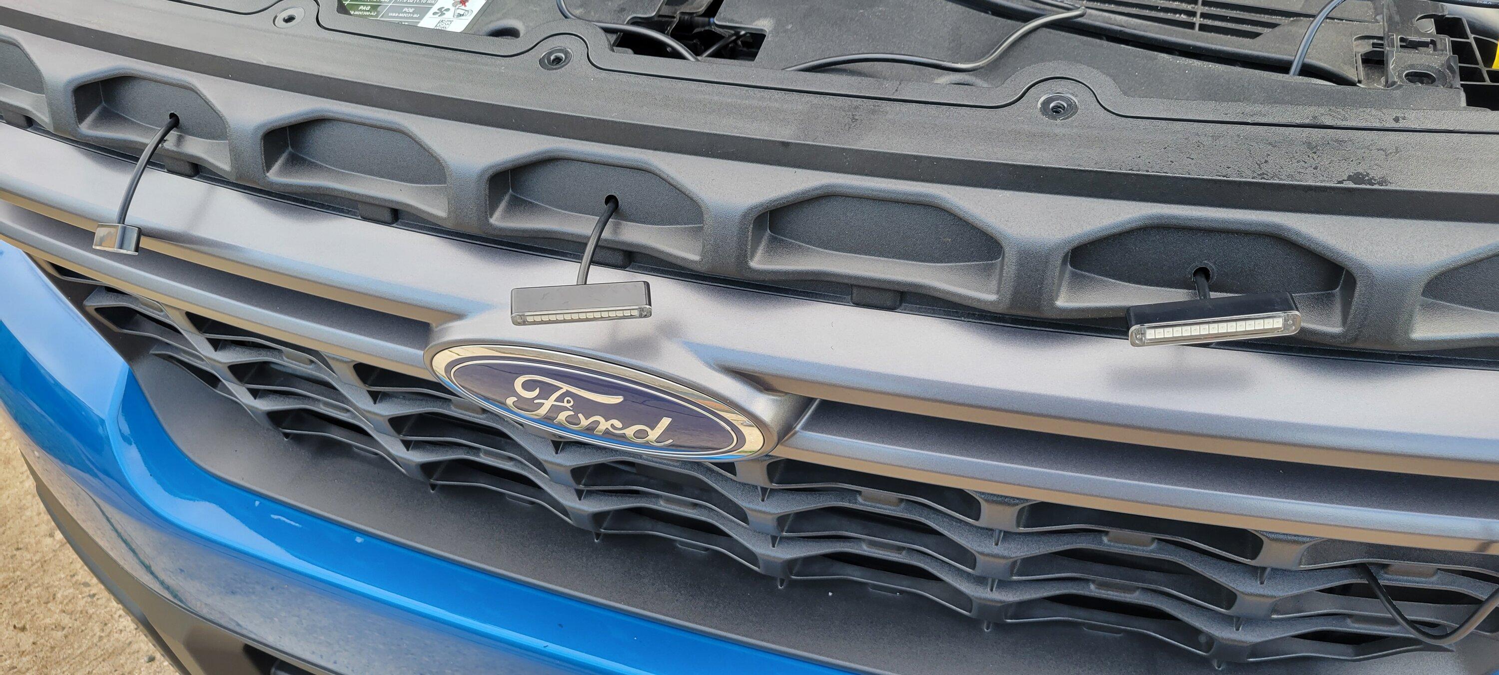 My new Raptor 3-Light LED Grill Lights installed! | MaverickTruckClub ...