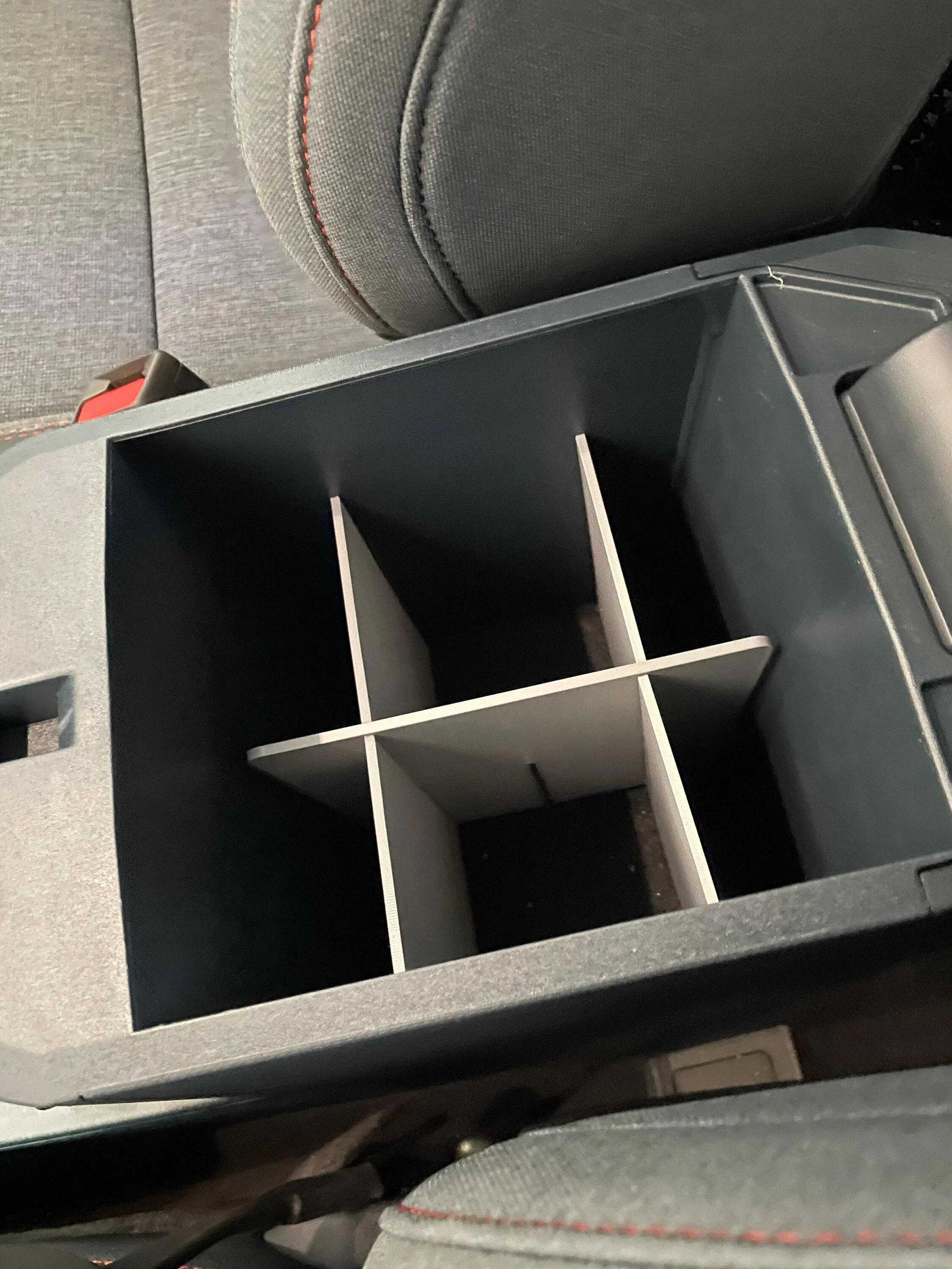 3D printed center console divider DIY file | MaverickTruckClub - 2022 ...