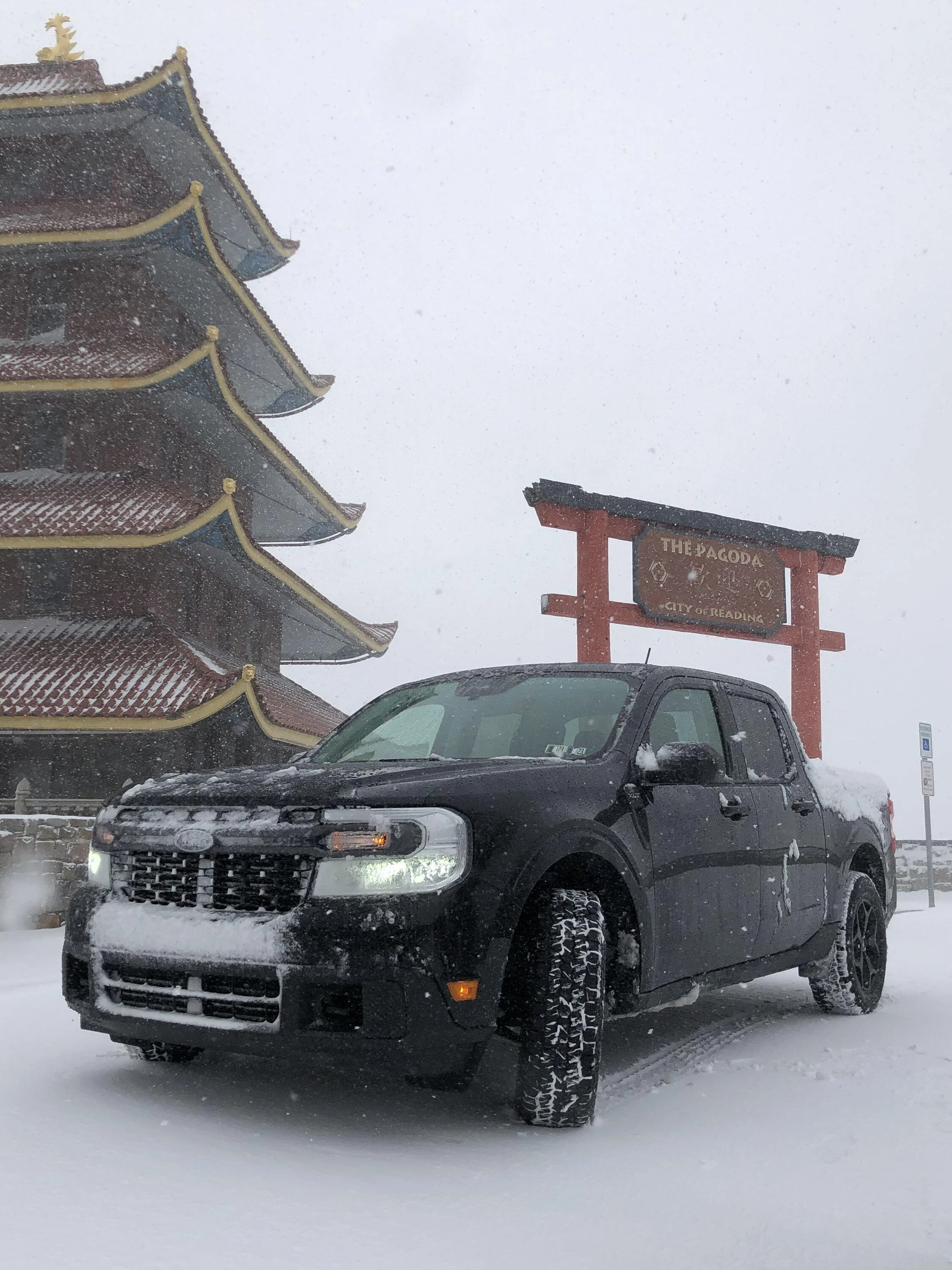 Vredestein Pinza AT Tires snow test @ Reading, PA Pagoda ...