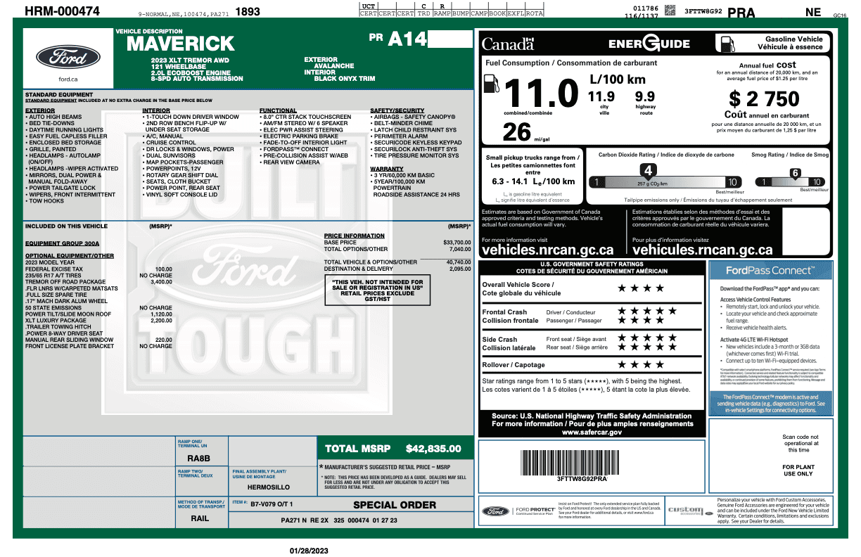 It's (Almost) Alive! Canadian Tremor window sticker | MaverickTruckClub ...