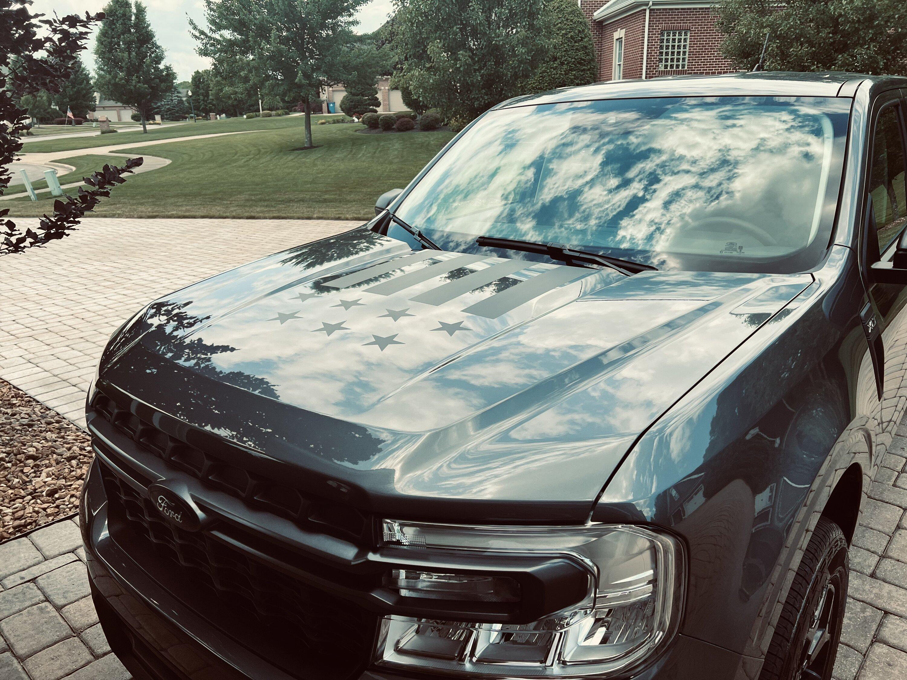 Hood decals that covers cowels on the hood? | MaverickTruckClub - 2022 ...