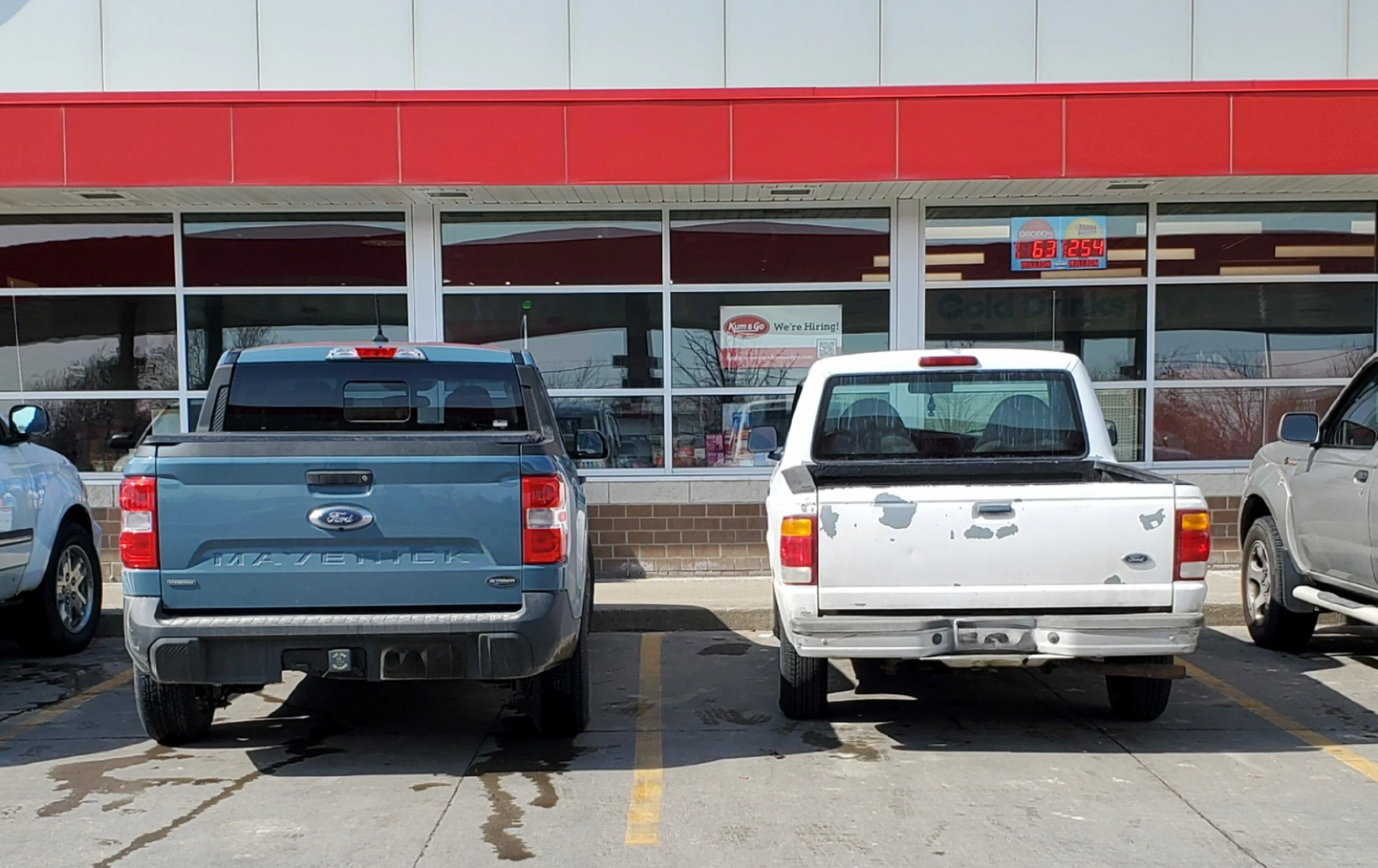 Comparison photo: old Ranger vs. new Maverick | MaverickTruckClub ...