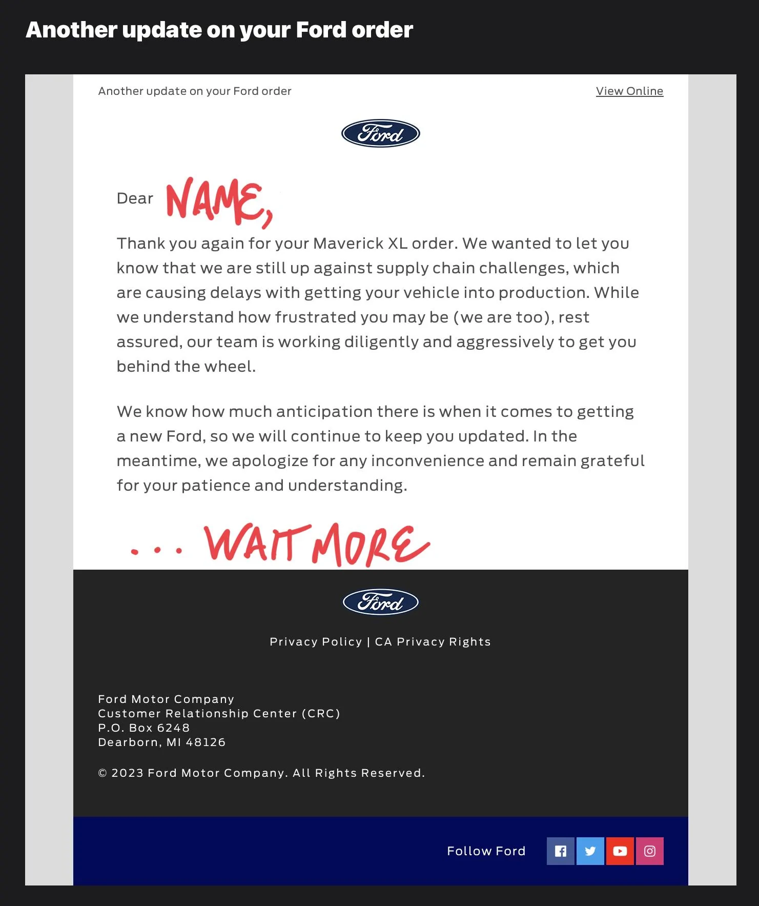What does it mean to NOT get a 45 day letter? | MaverickTruckClub ...