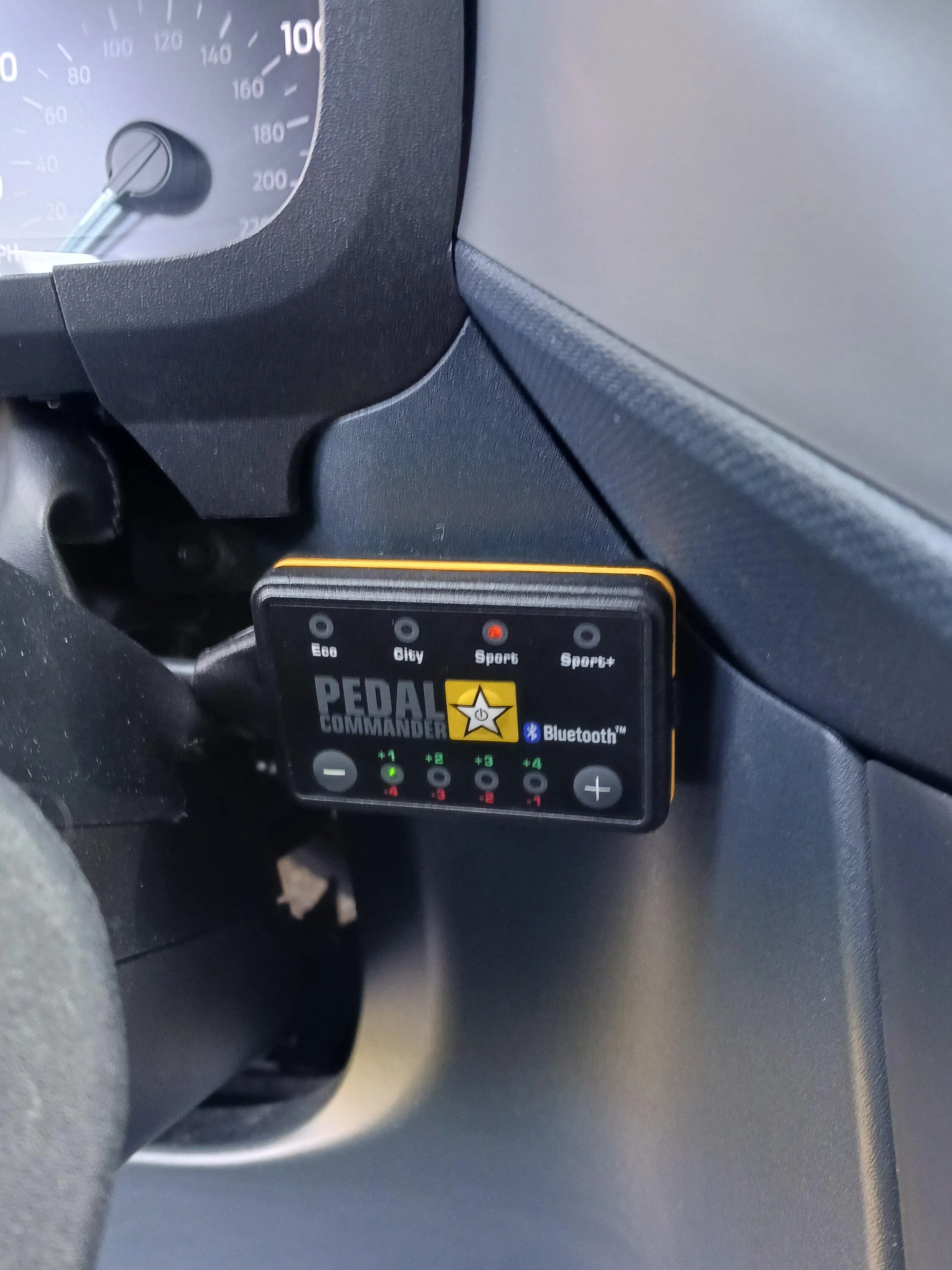 Raptor style grille and pedal commander installed | MaverickTruckClub ...