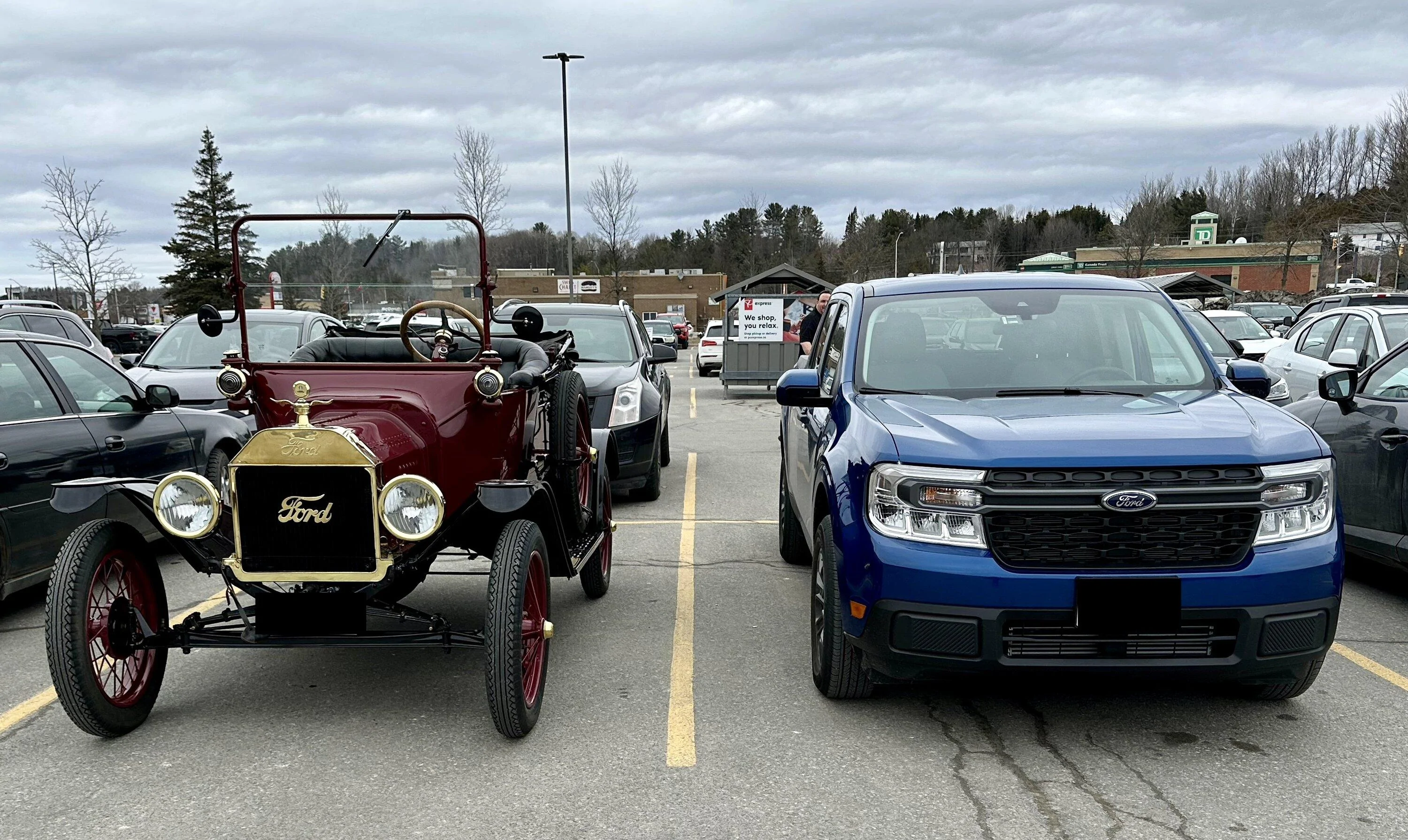 My 2023 side by side to an antique Ford pickup truck ...
