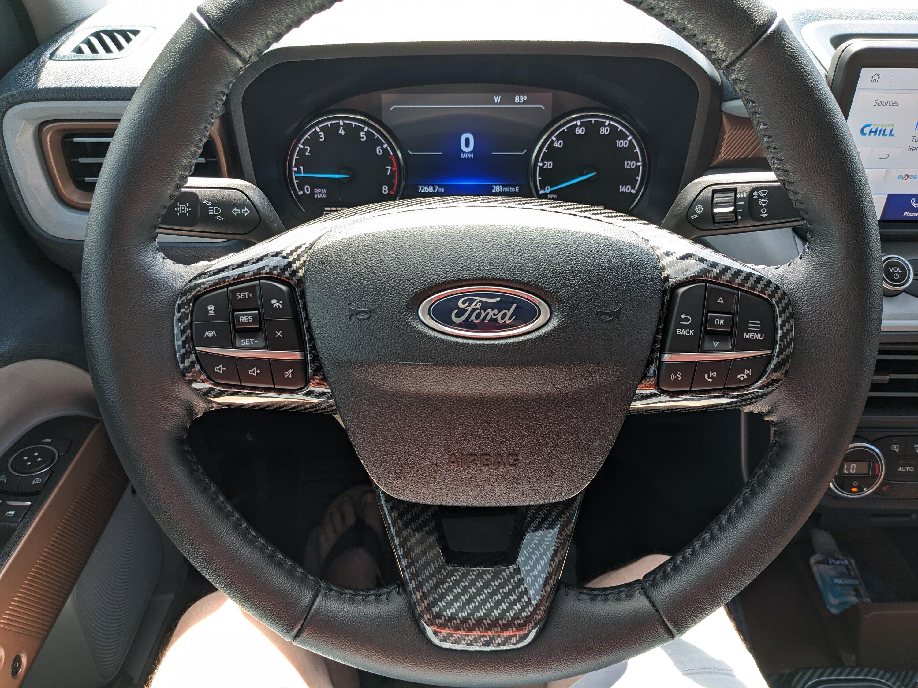 New Carbon Fiber Trim Interior Overlays Installed | MaverickTruckClub ...